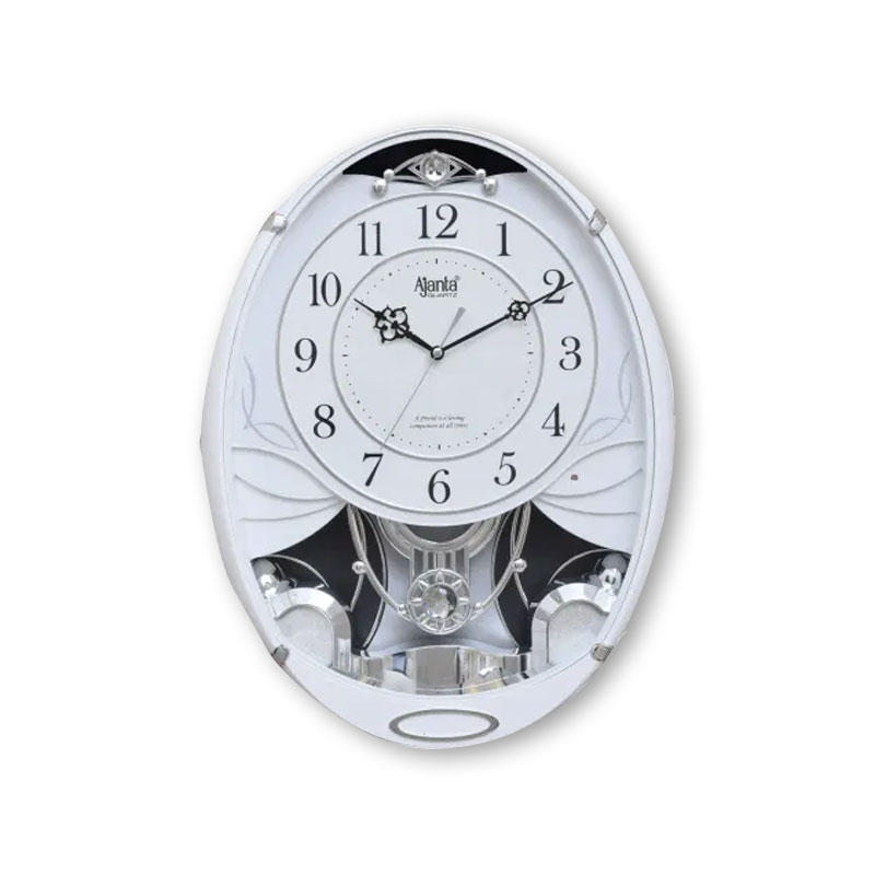 3927 White Musical Pendulum Clock | Orpat