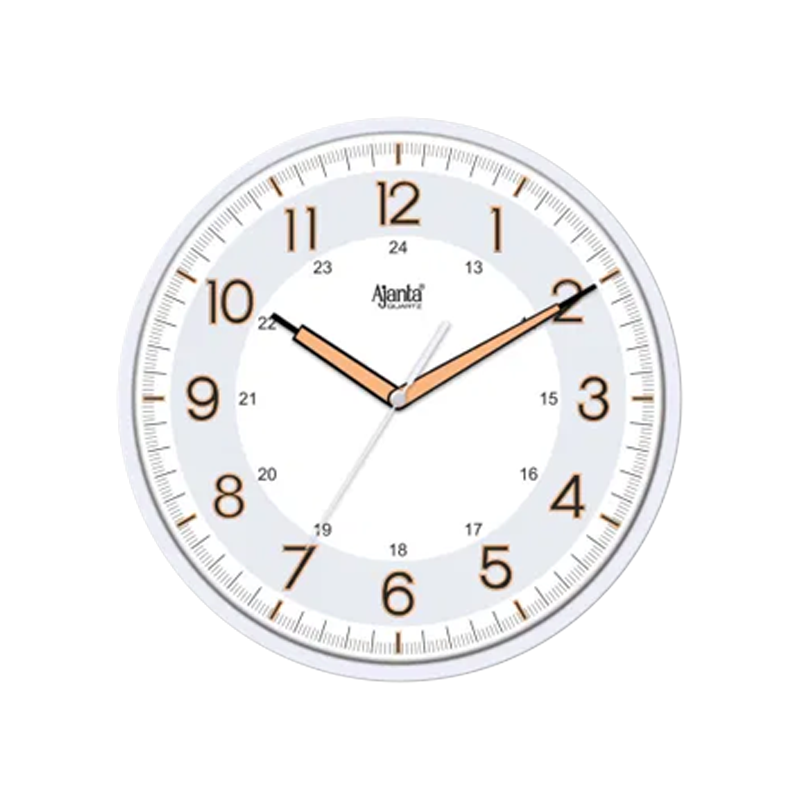 2937 Pearl White Designer Sweep Second Clock | Orpat