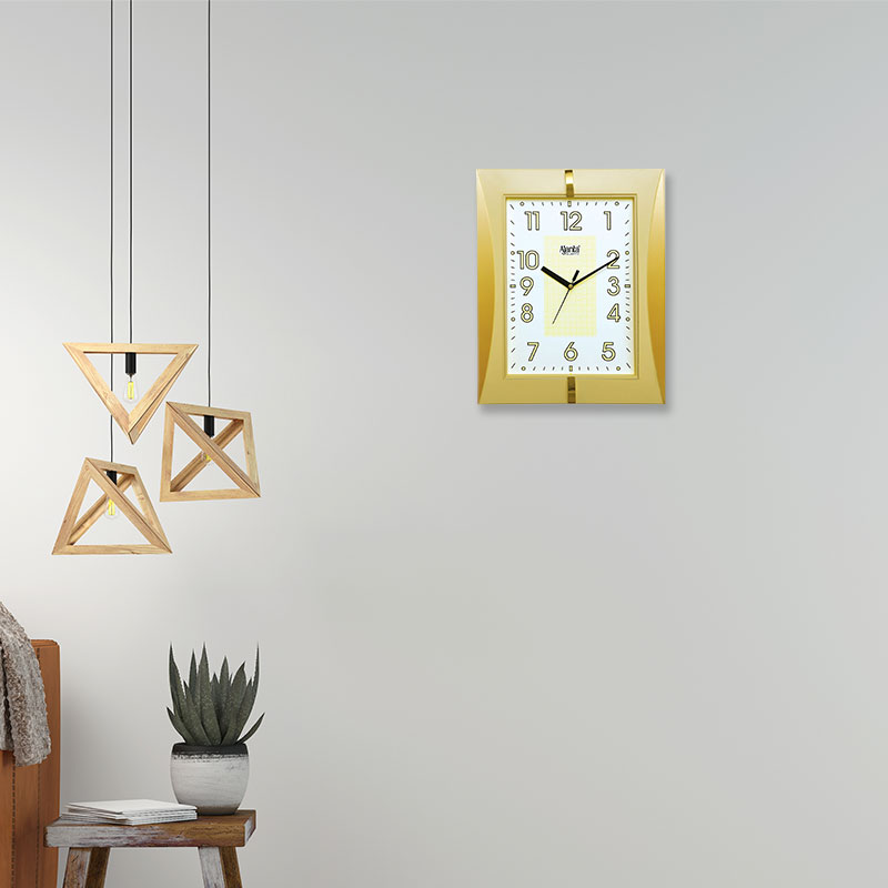 Wall Clock - Fancy Clock - 2097 - Golden - Orpat Group