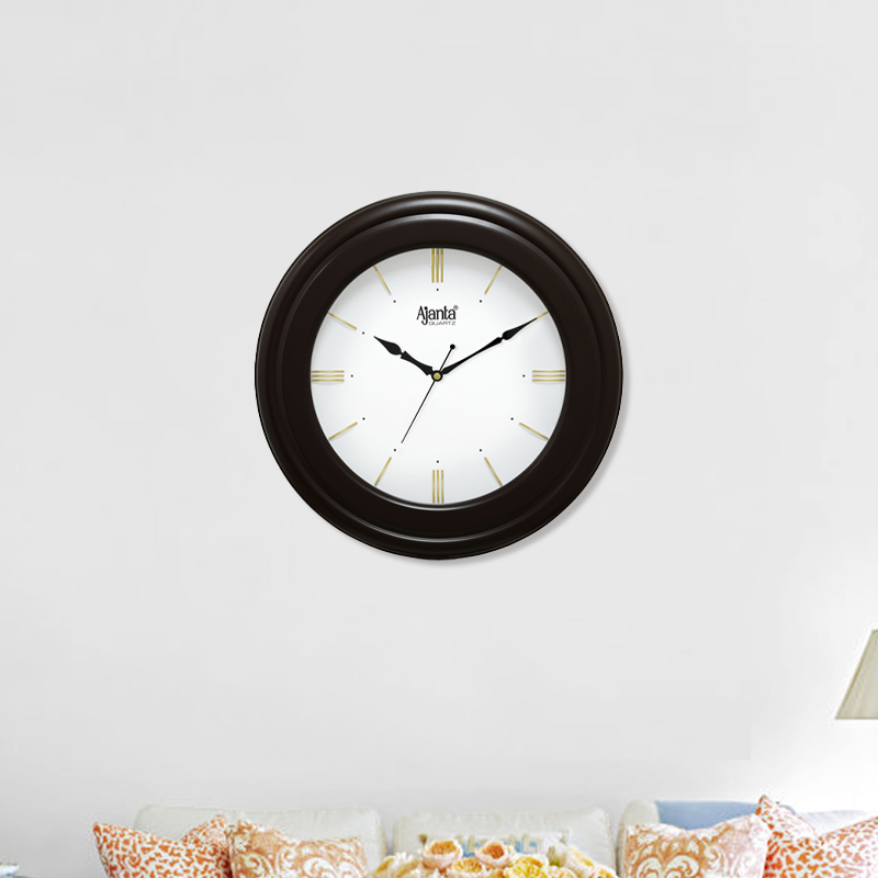 Ajanta 7517 Wooden Simple Clock (Brown) | Orpat Group