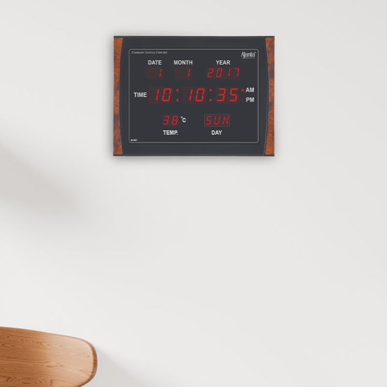 DC-037 Matt Black Digital Clock | Orpat
