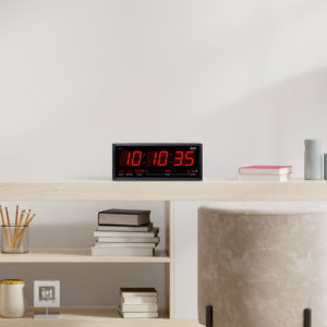 Orpat DC-117 Ajanta Digital Calendar Wall Clock (Black) | Orpat Group