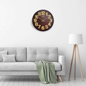 Wall Clock - Designer Clock - DS-447 - Brown - Orpat Group