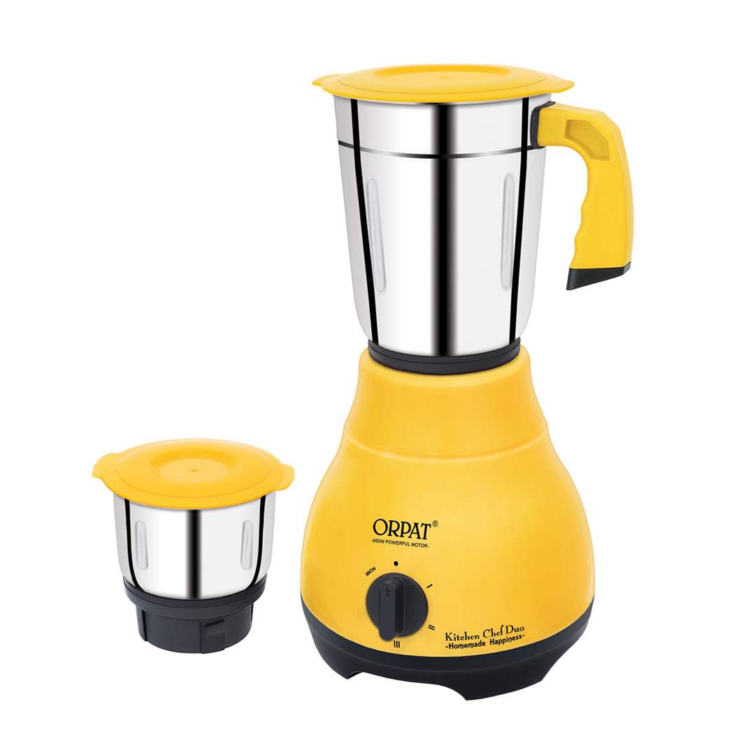 Mixer Grinder – Kitchen Chef Pro – 650W - Majestic Yellow - Orpat Group