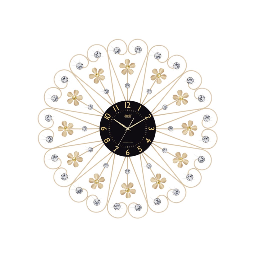 Wall Clock - Designer Clock - DS-307 - golden - Orpat Group