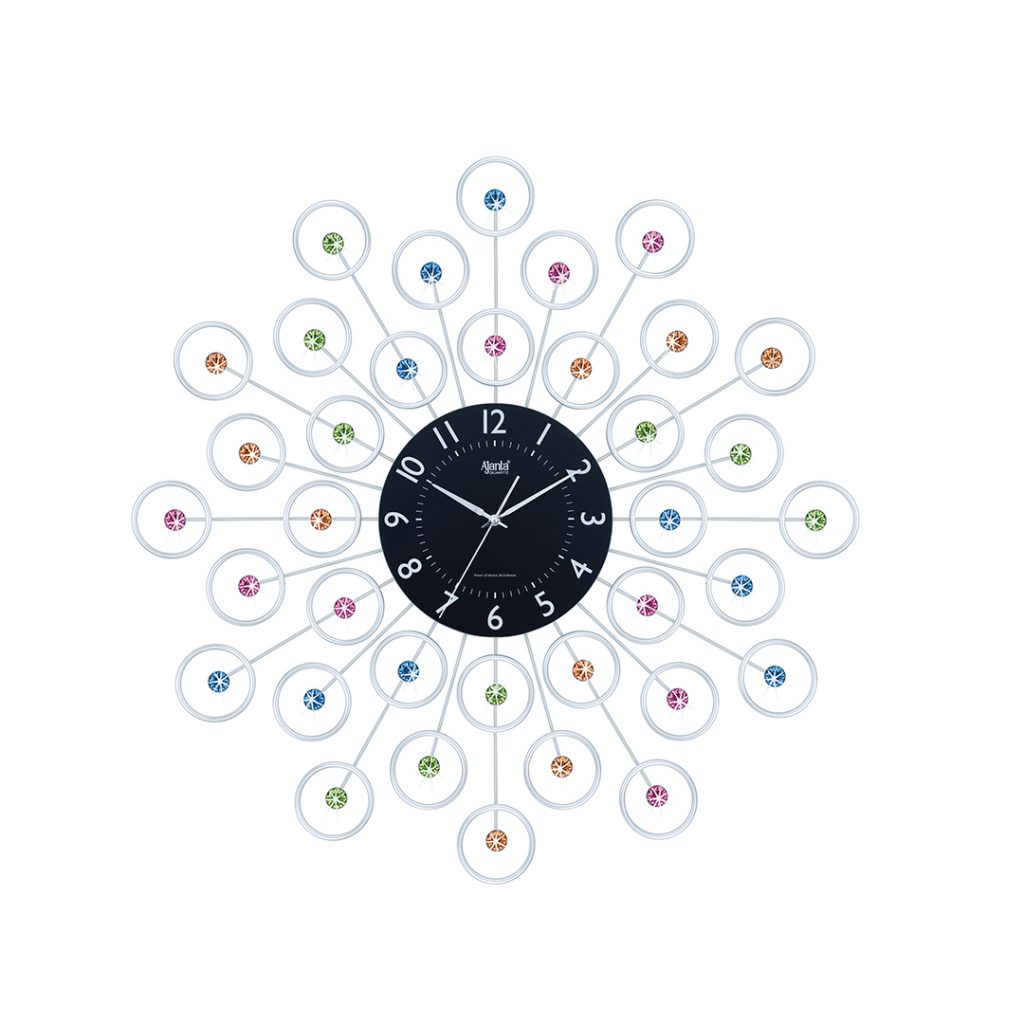 Wall Clock - Designer Clock - DS-317 - silver - Orpat Group