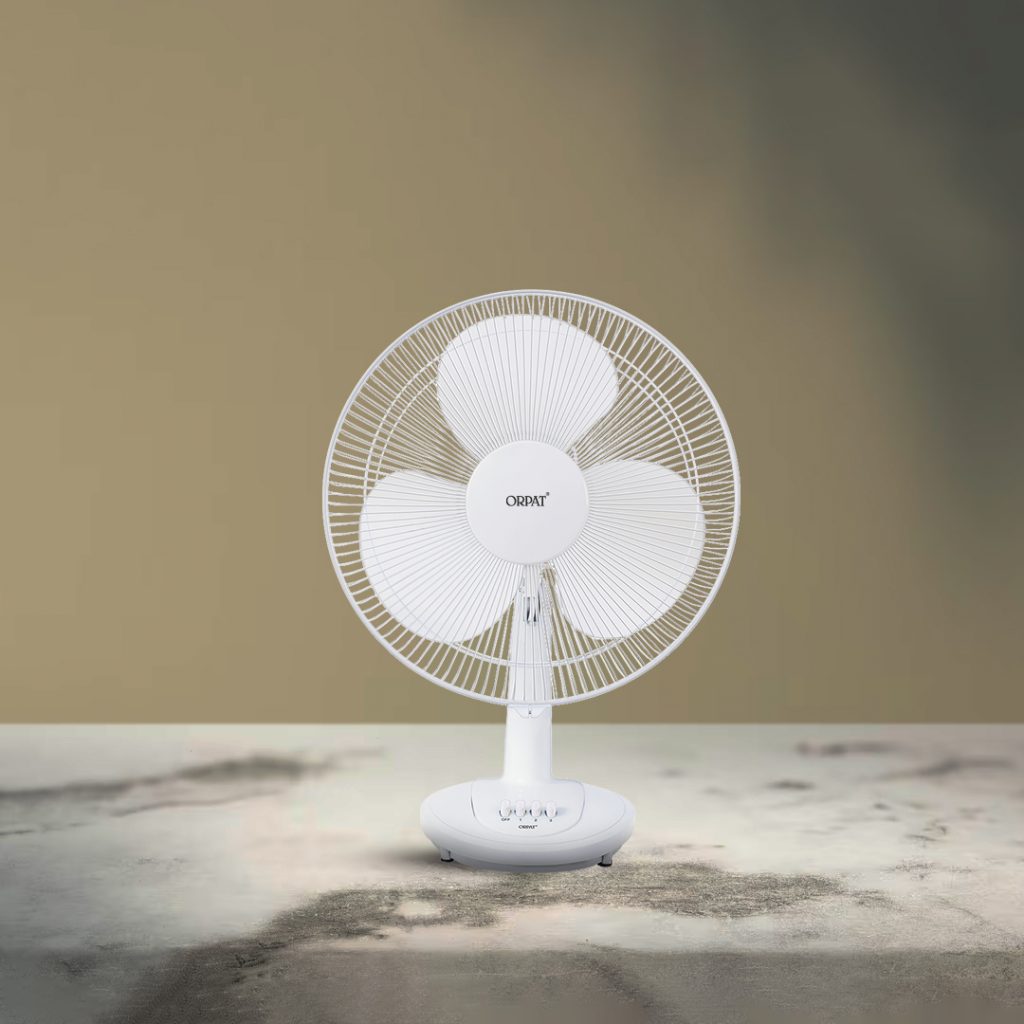 Table Fans – OTF-3337 - 1350 RPM – 50W - White - Orpat Group