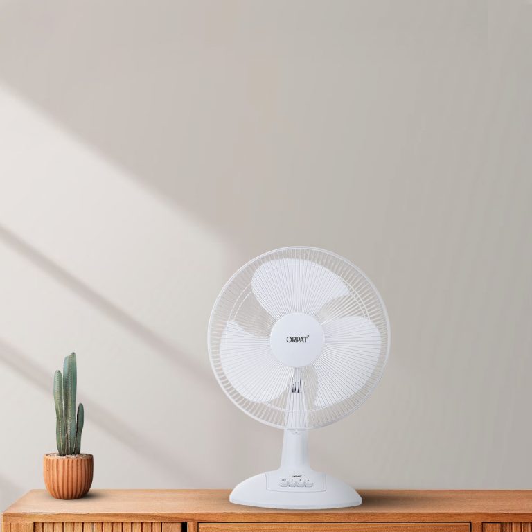 Table Fans – OTF-3337 HS - 2200 RPM – 110W - White - Orpat Group