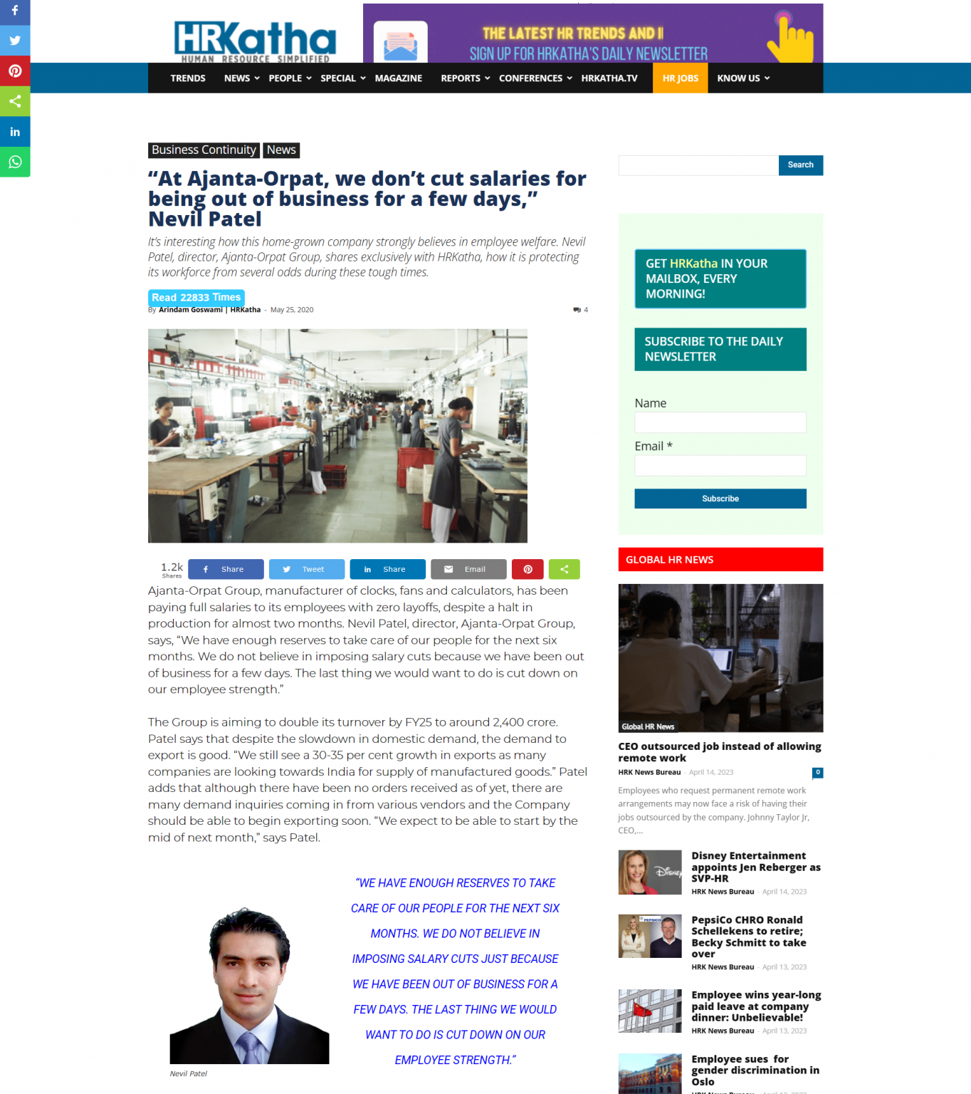 In The News - Orpat Group