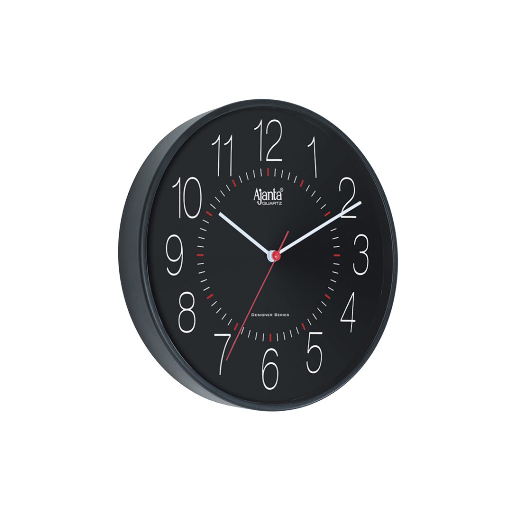 Wall Clock - Designer Clock - 9097 - Black - Orpat Group