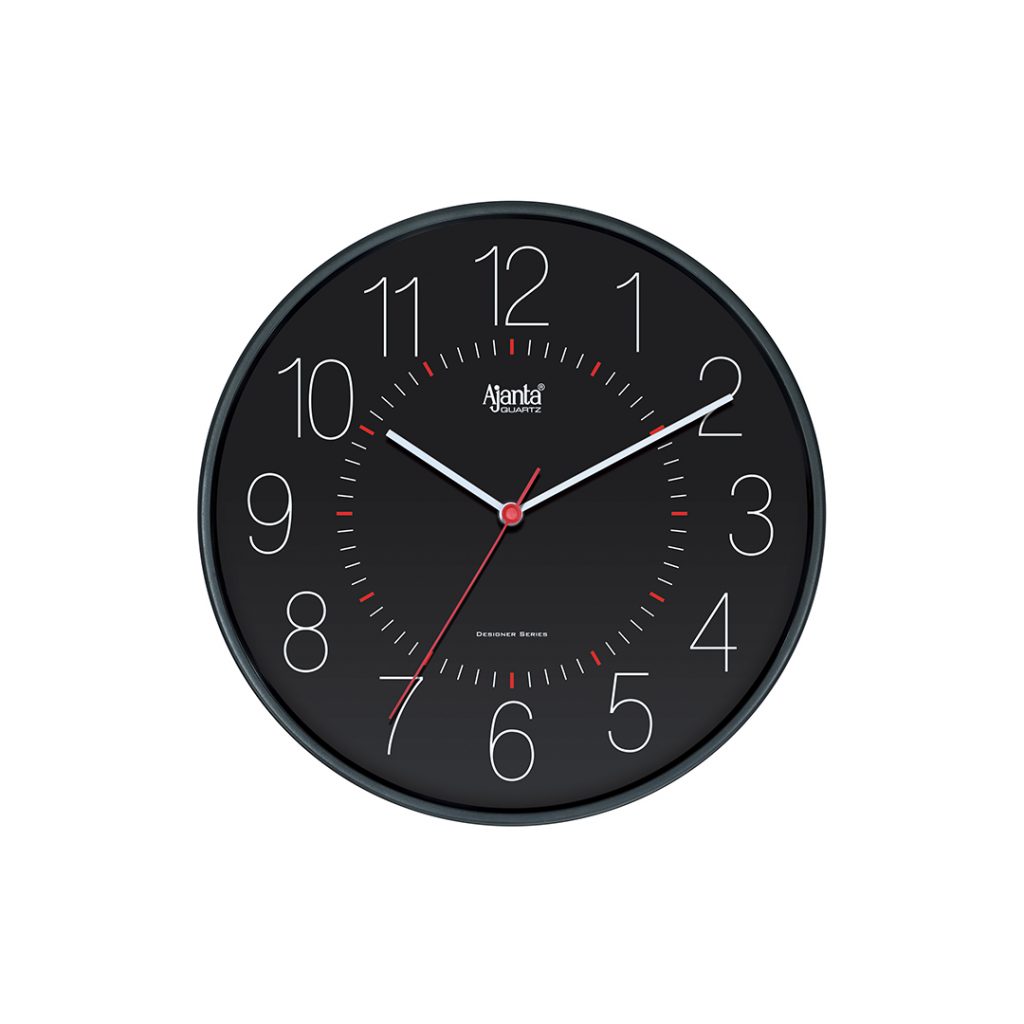 Wall Clock - Designer Clock - 9097 - Black - Orpat Group