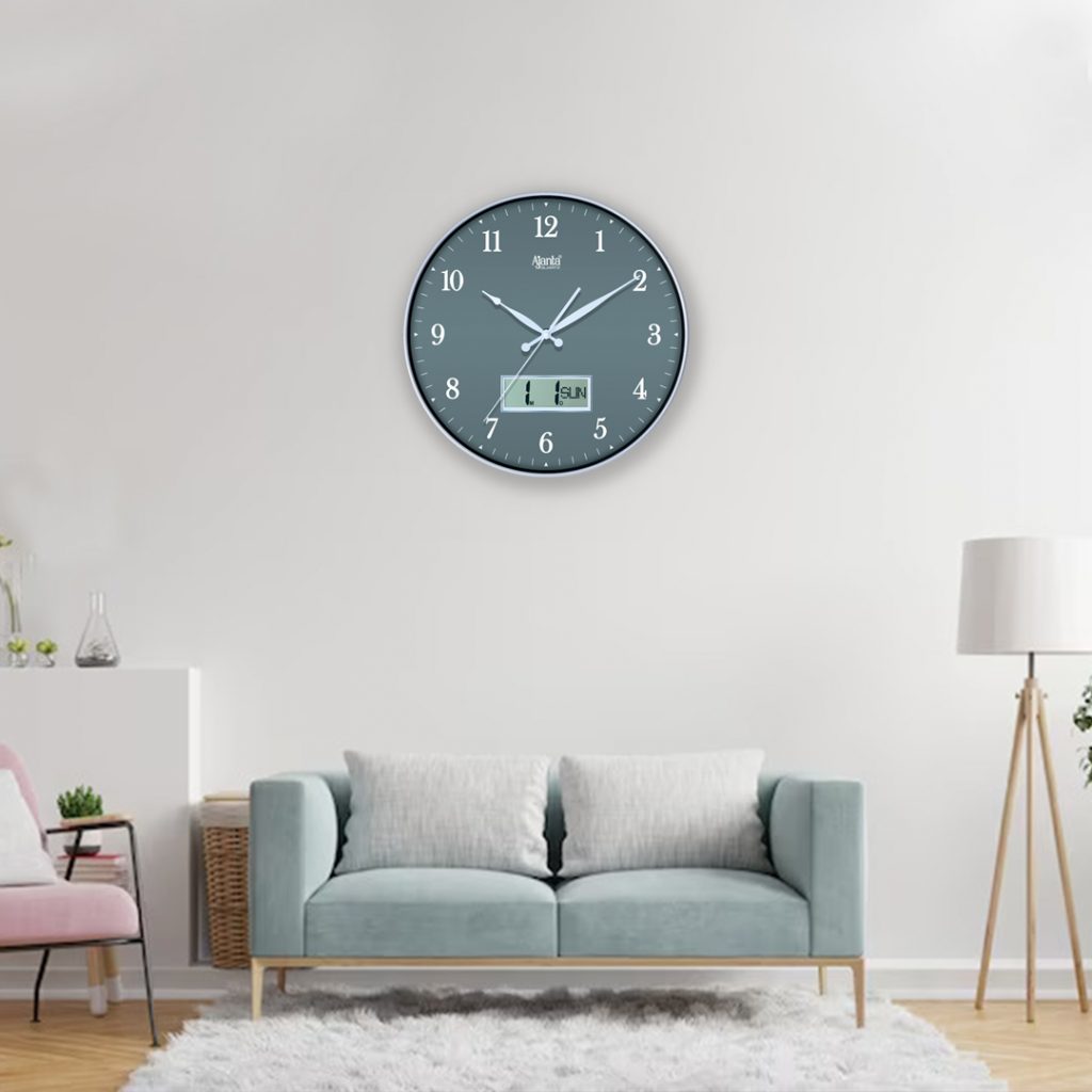 Wall Clock - Designer Clock - 9107 - Grey - Orpat Group
