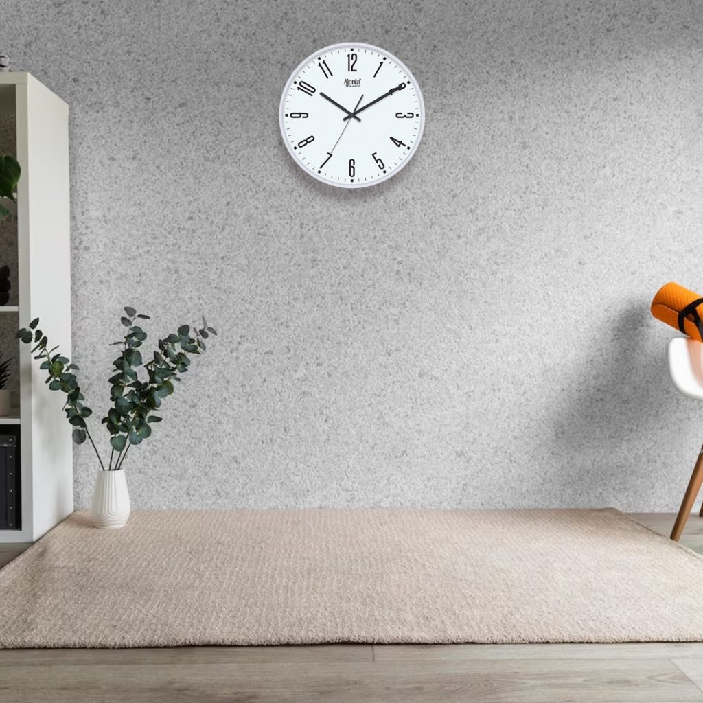 Wall Clock - Simple Clock - 9067 - White - Orpat Group