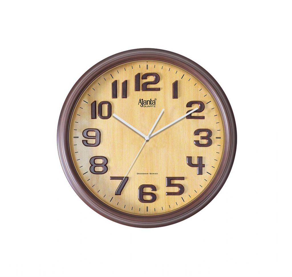 Wall Clock - Designer Clock - 1087 - Oak wood - Orpat Group