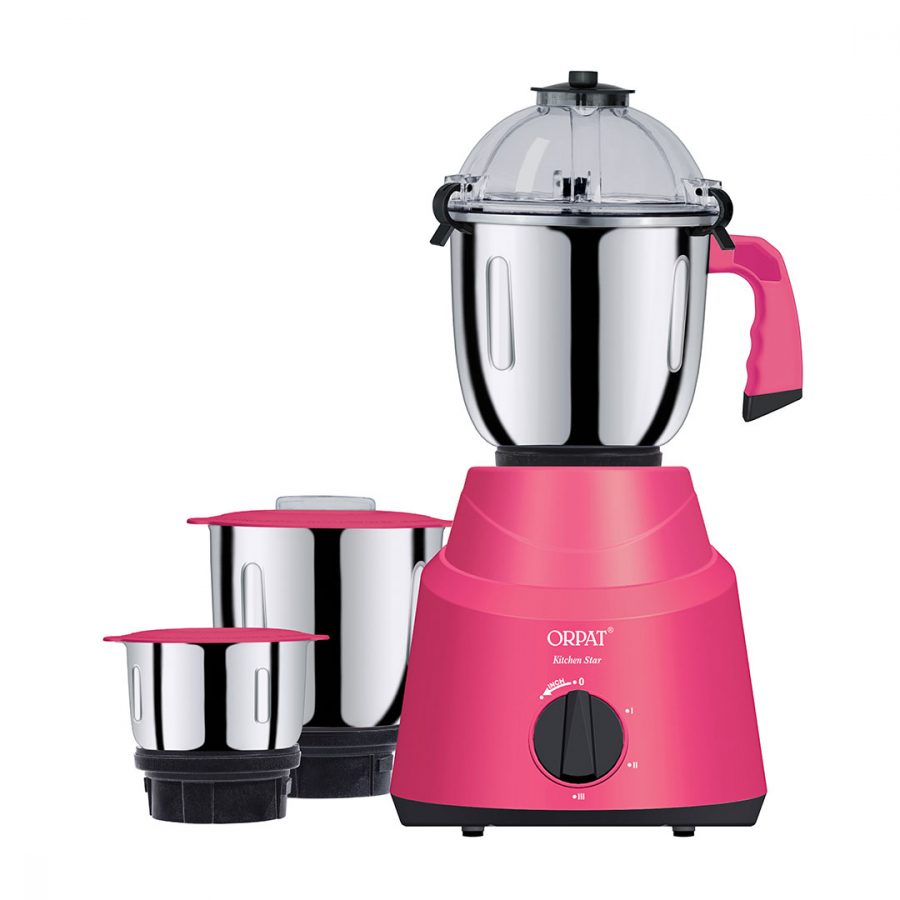 Kitchen Superstar Mixer Grinder - 1200W - Magenta - Orpat Group